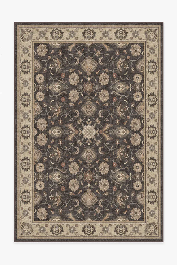 Odette Dark Wood Rug | Ruggable