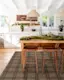Alfie Plaid Natural & Green Rug | Ruggable