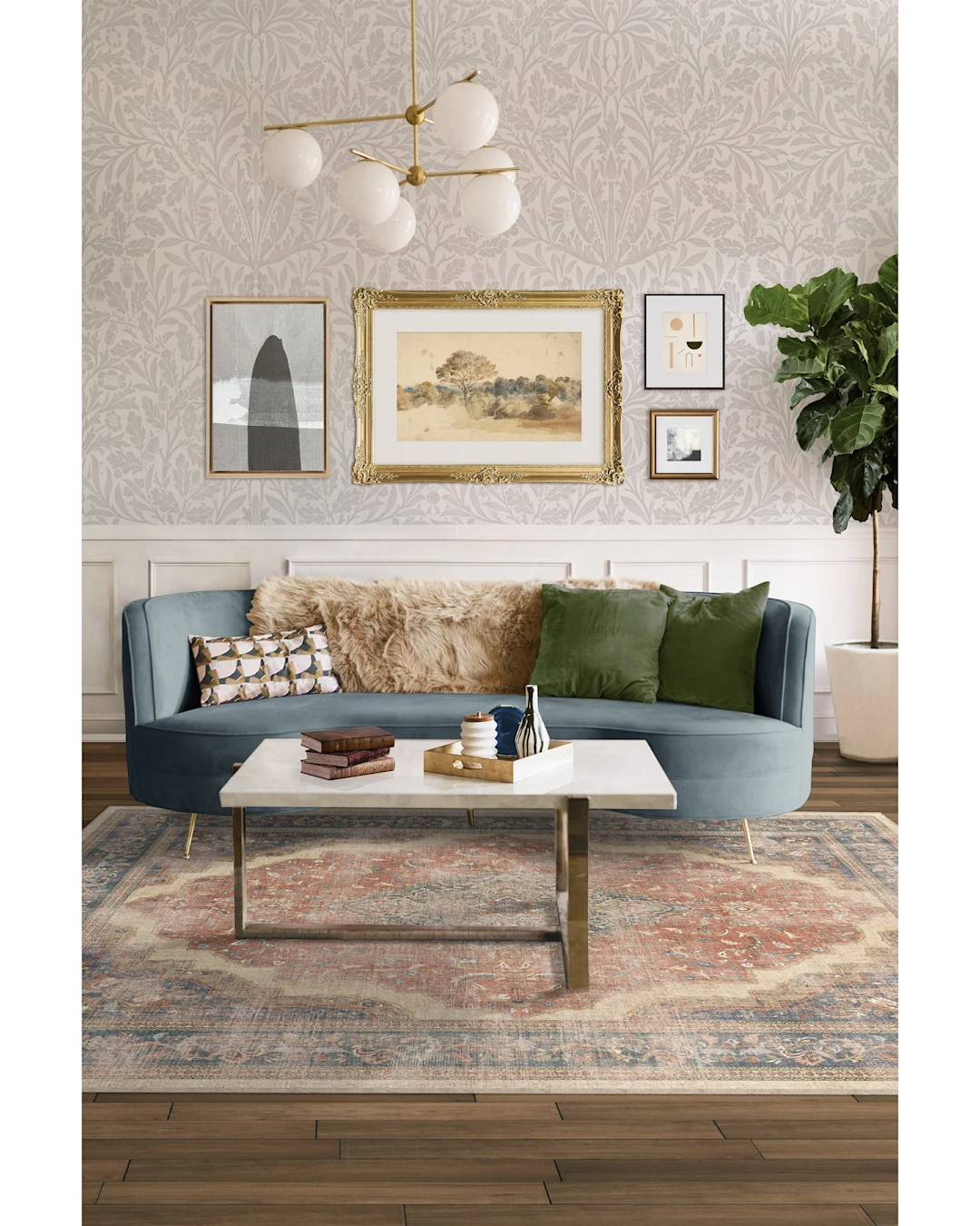 Adeline Antique Red Rug | Ruggable