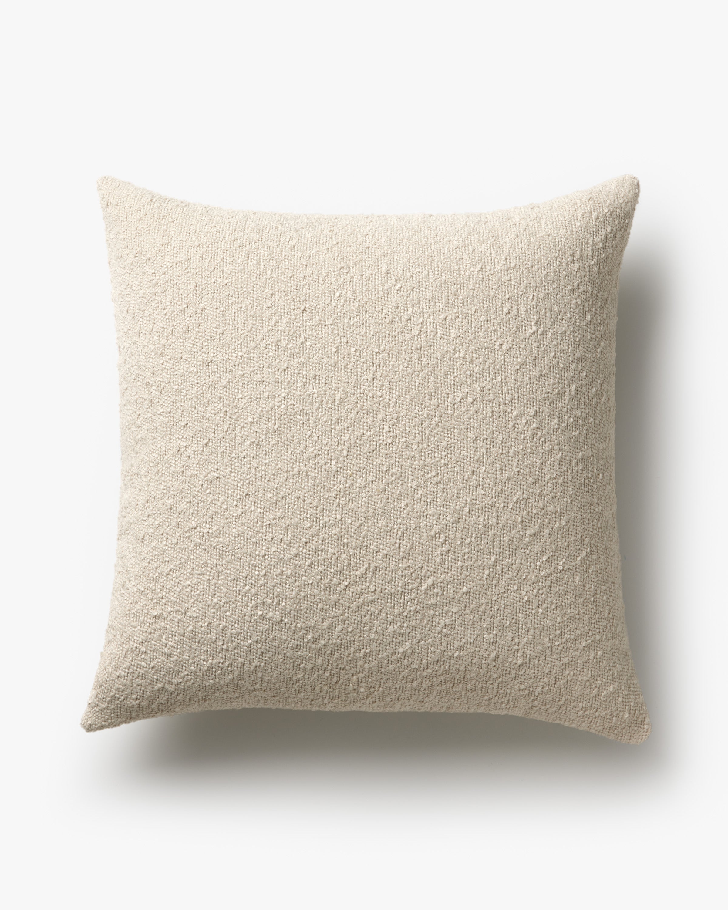 Cream Boucle Throw Pillow with Insert | Ruggable
