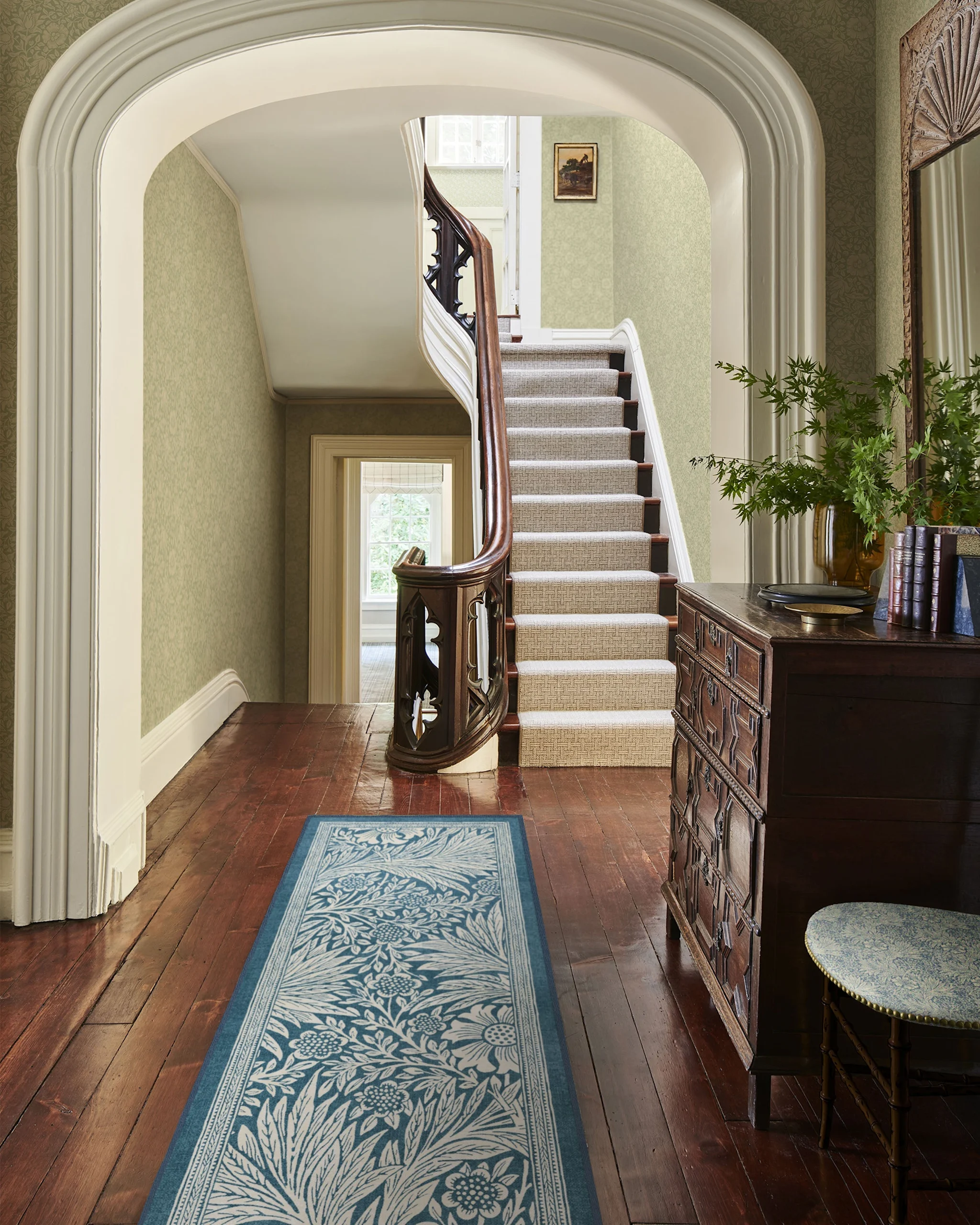 Morris & Co. Marigold Blue Tufted Rug | Ruggable