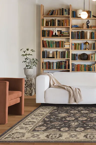 Odette Dark Wood Rug | Ruggable