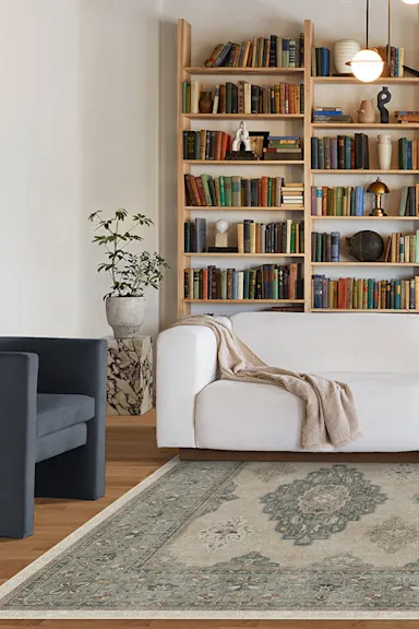 Maxine Natural Sage Rug | Ruggable