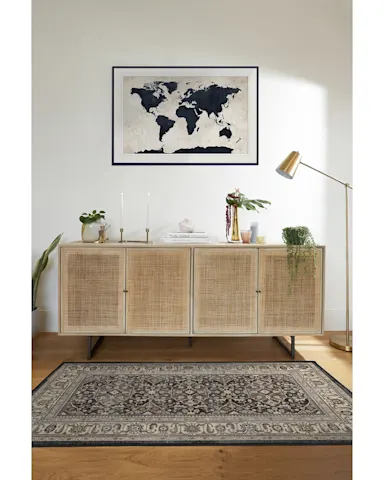 Alessia Dark Wood Rug | Ruggable