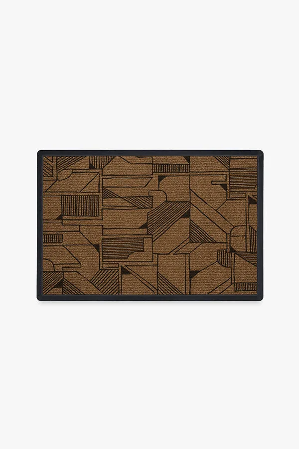 Halsten Black Doormat | Ruggable