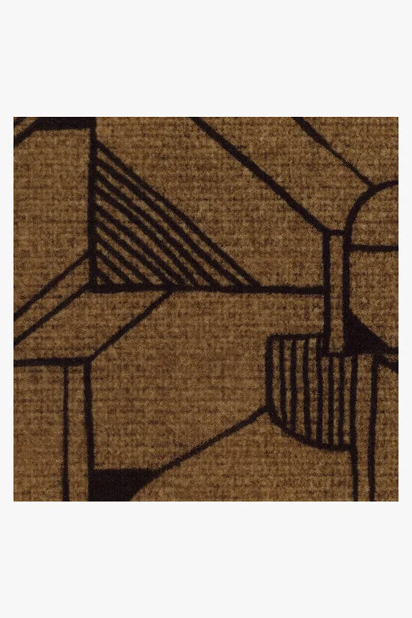 Halsten Black Doormat | Ruggable