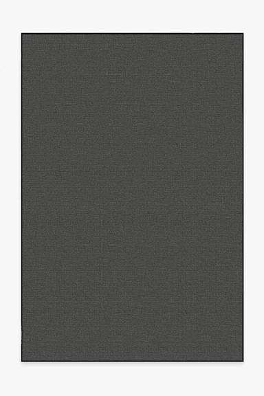 Outdoor Denim Solid Black Rug