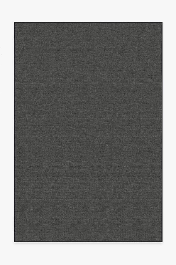 Outdoor Denim Solid Black Rug