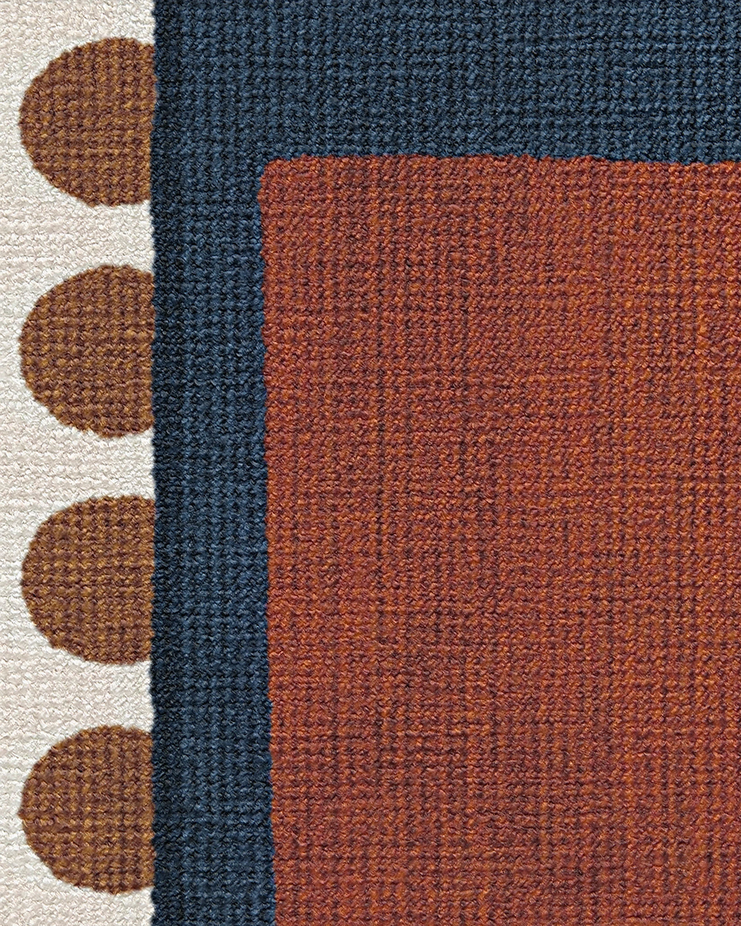 Justina Blakeney Nina Indigo & Rust Tufted Rug | Ruggable