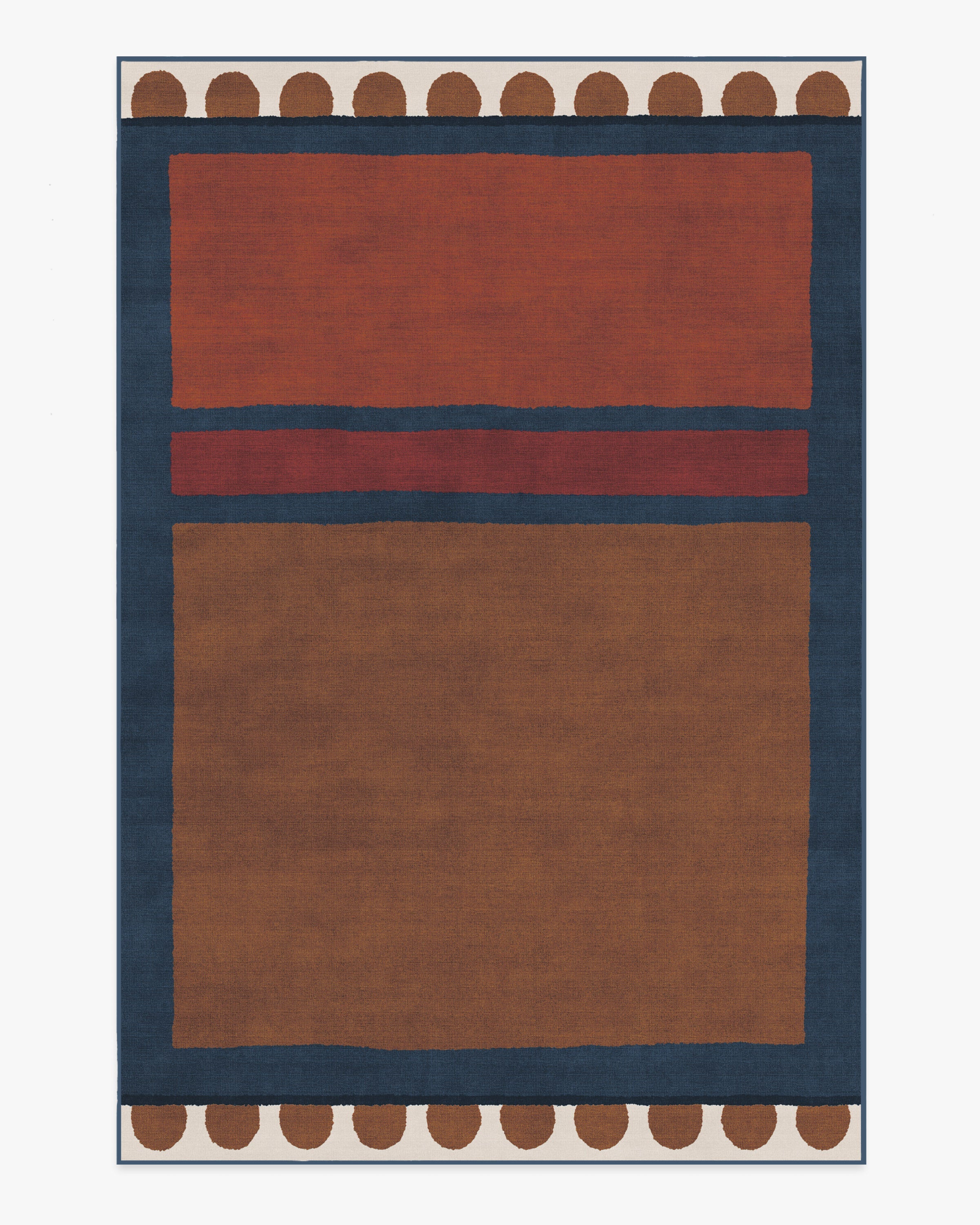 Justina Blakeney Nina Indigo & Rust Rug | Ruggable