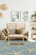 Starfish Pale Blue Rug | Ruggable