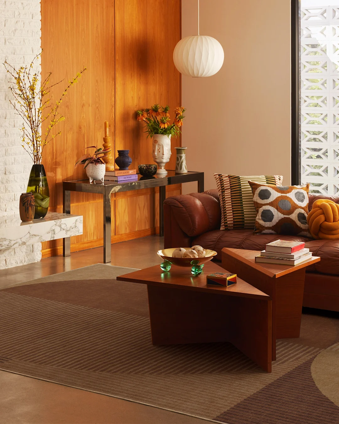 Harlow Copper & Brown Rug | Ruggable