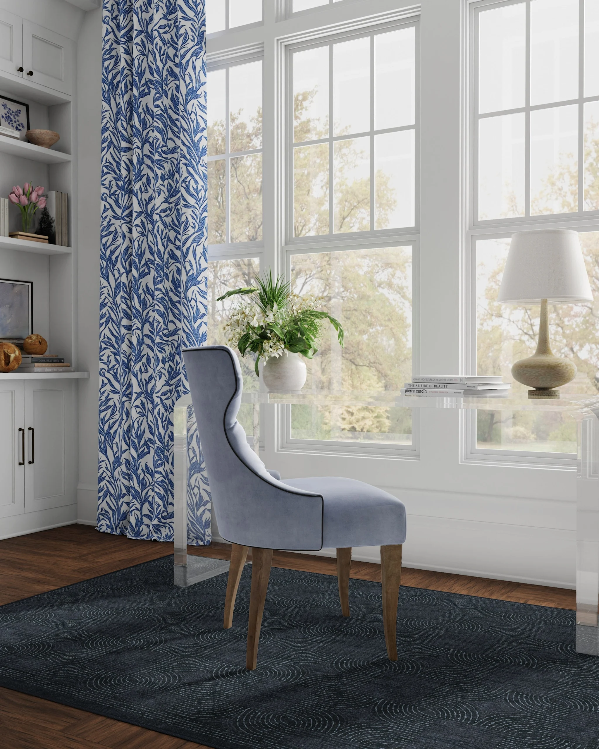 The Hiltons Montecito Indigo Rug | Ruggable