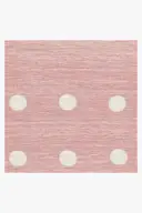 Dot Border Pink Rug | Ruggable