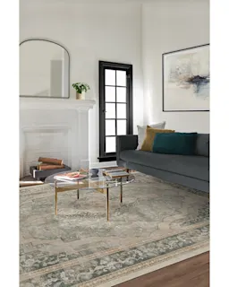 Adeline Natural Sage Rug | Ruggable