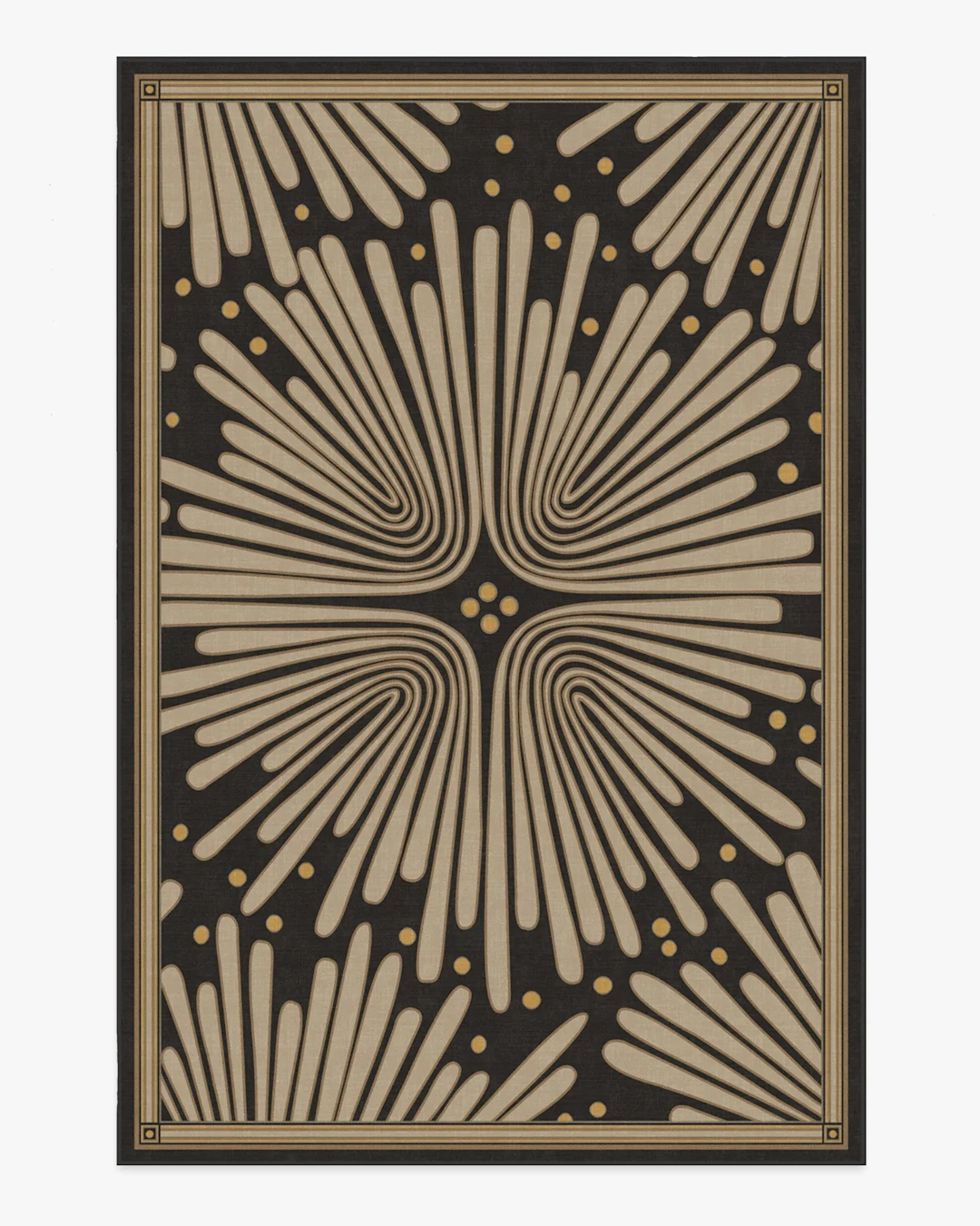 Jonathan Adler Gatsby Black & Gold Rug | Ruggable