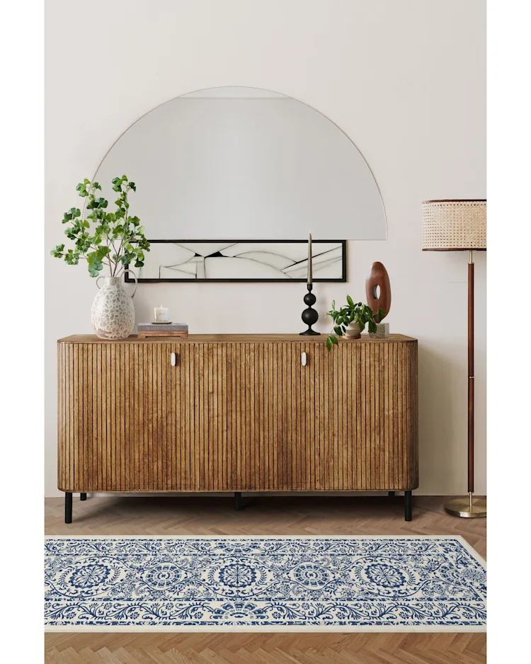 Delphina Delft Blue Rug | Ruggable