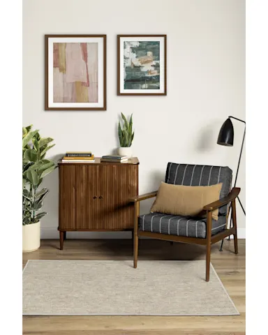 Melange Solid Light Grey Rug | Ruggable