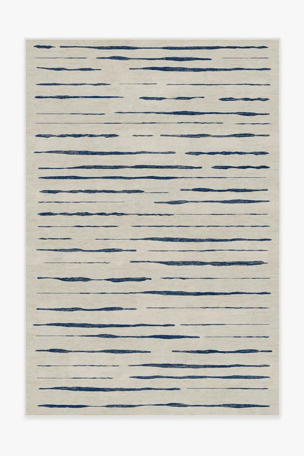 Talas Stripe Indigo Rug | Ruggable