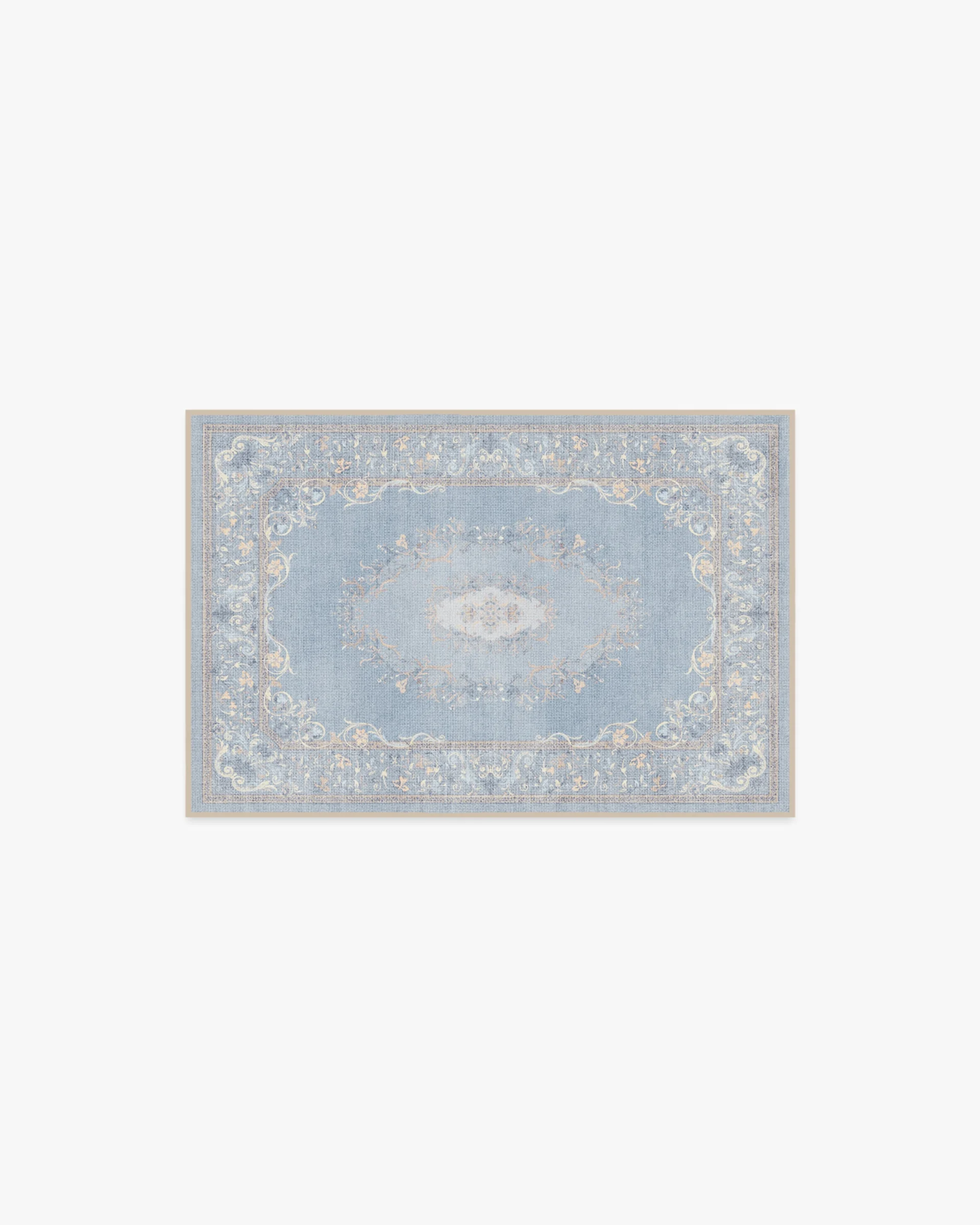 Bridgerton Lady Whistledown Soft Blue Rug | Ruggable