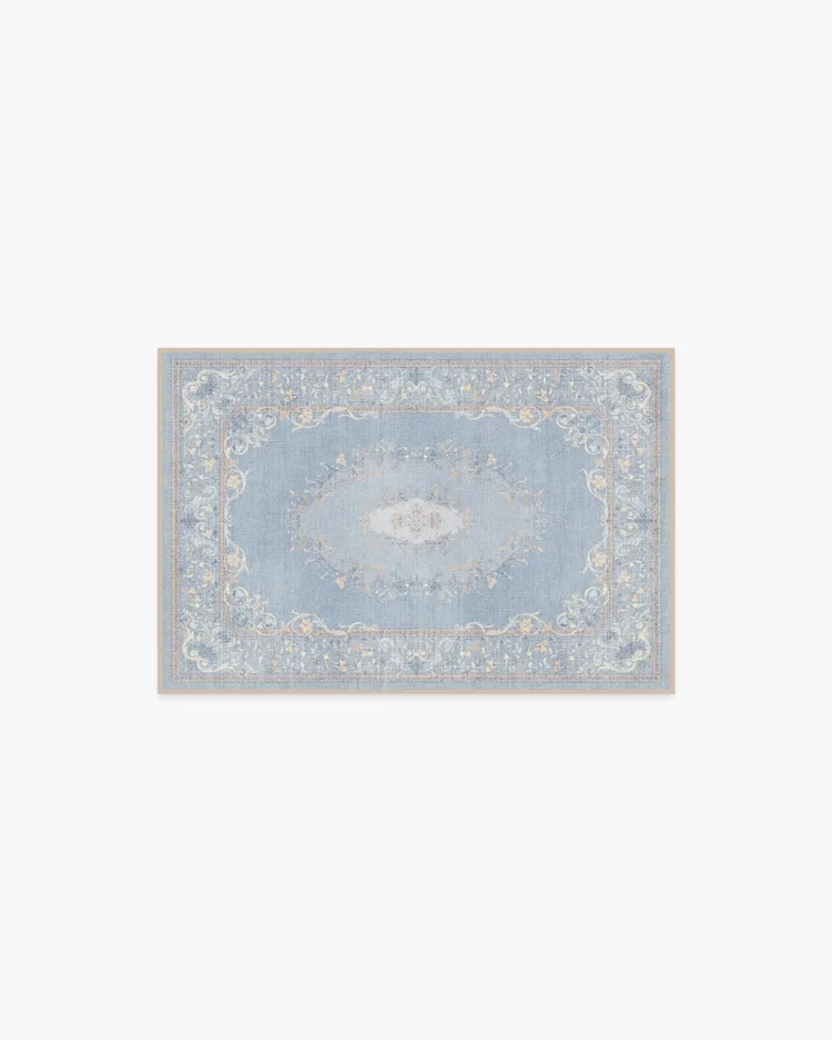 Bridgerton Lady Whistledown Soft Blue Rug | Ruggable