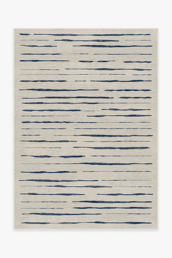 Talas Stripe Indigo Rug | Ruggable