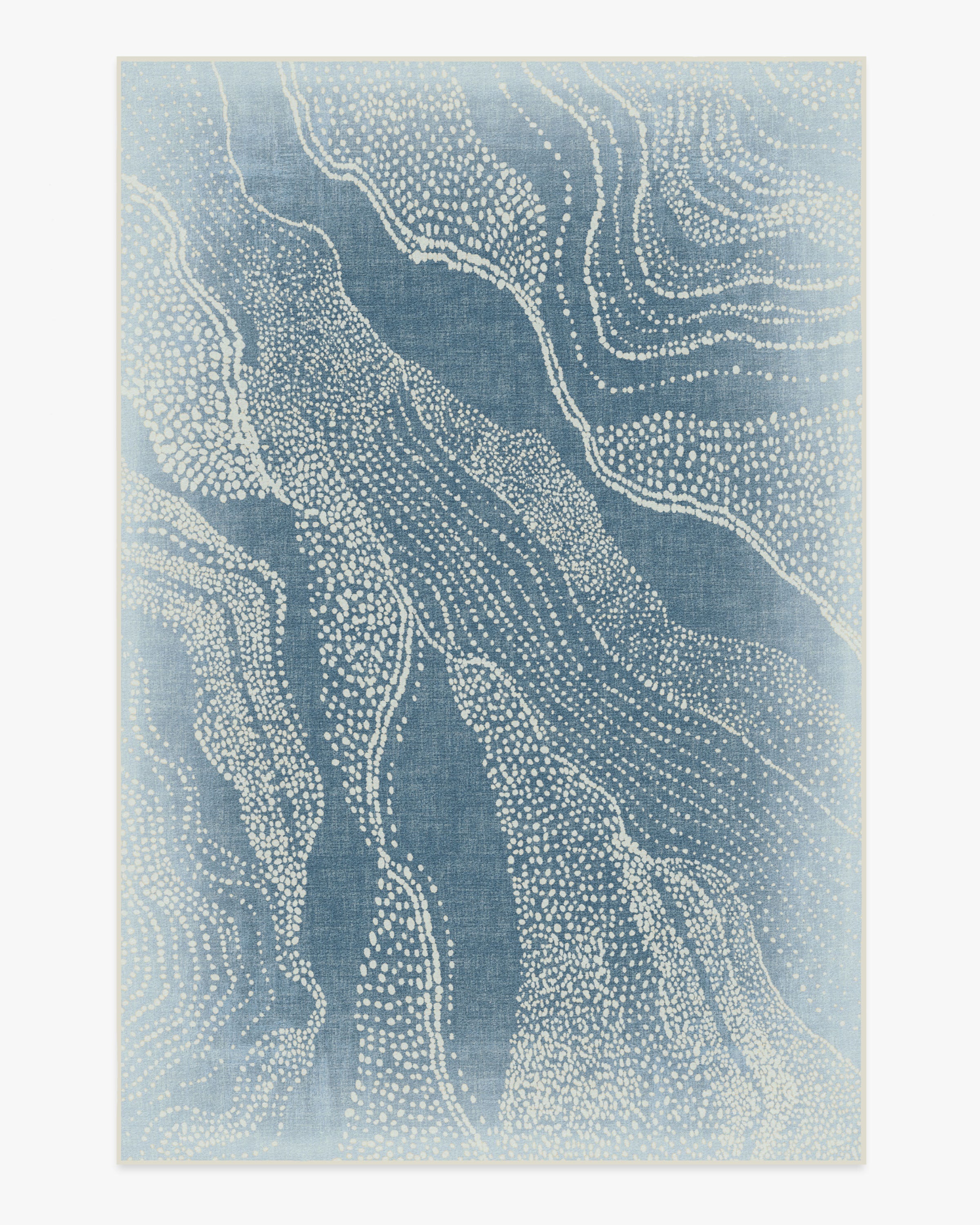 Malene Barnett Adorned Soft Blue Rug | Ruggable