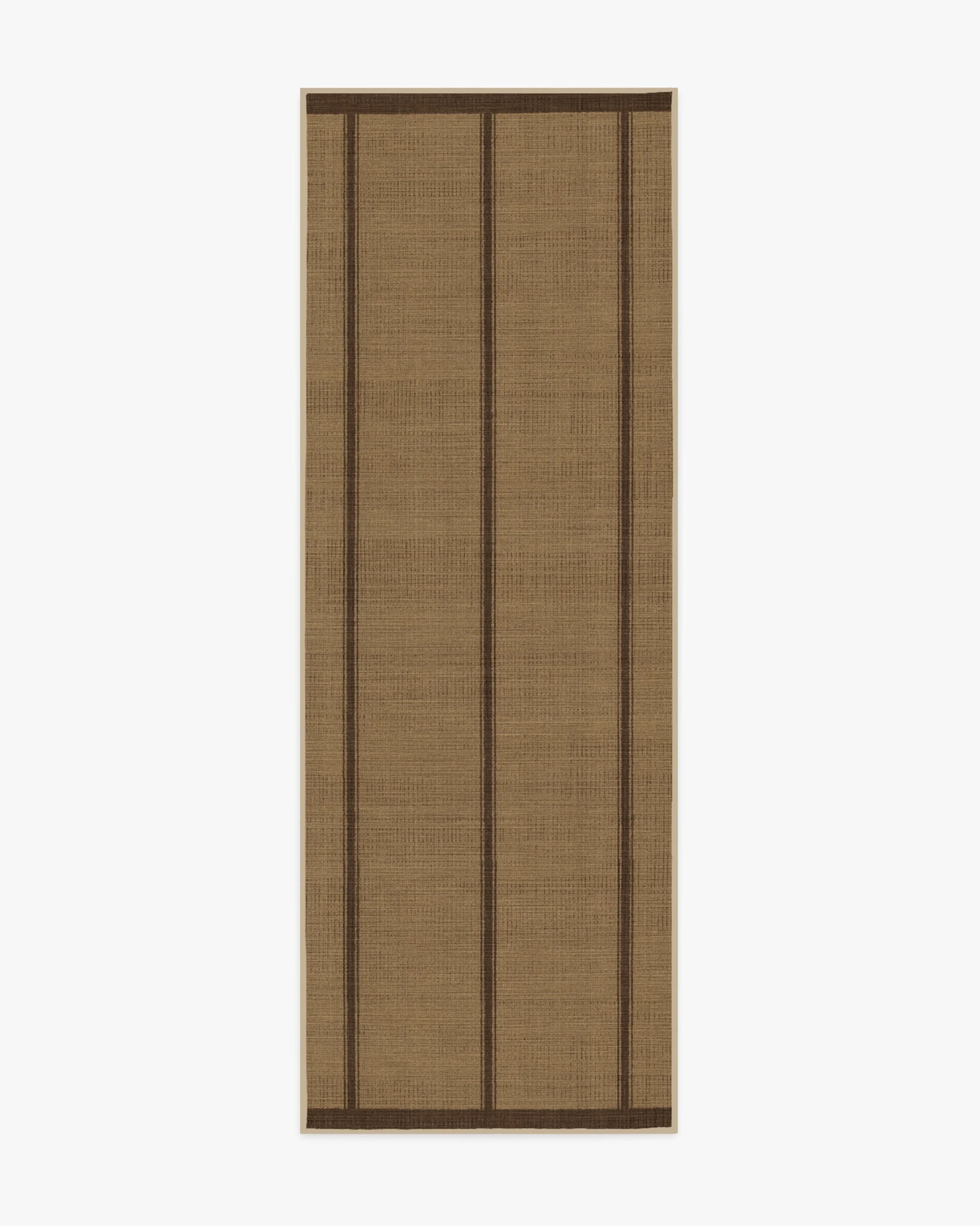 Architectural Digest Harvest Stripe Brown Re-Jute Rug | Ruggable