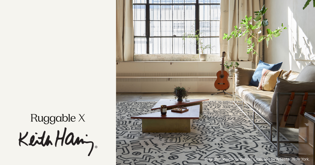 Keith Haring Rugs & Doormats | Washable Pop Art Rugs | Ruggable AU