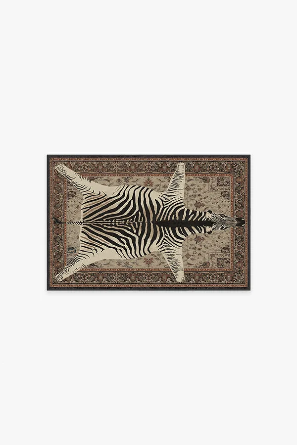 Iris Apfel Safari Braun Teppich | Ruggable