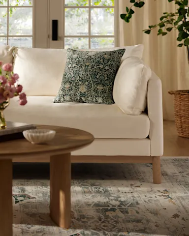 Windsor Jade Woven Throw Pillow with Insert | Ruggable