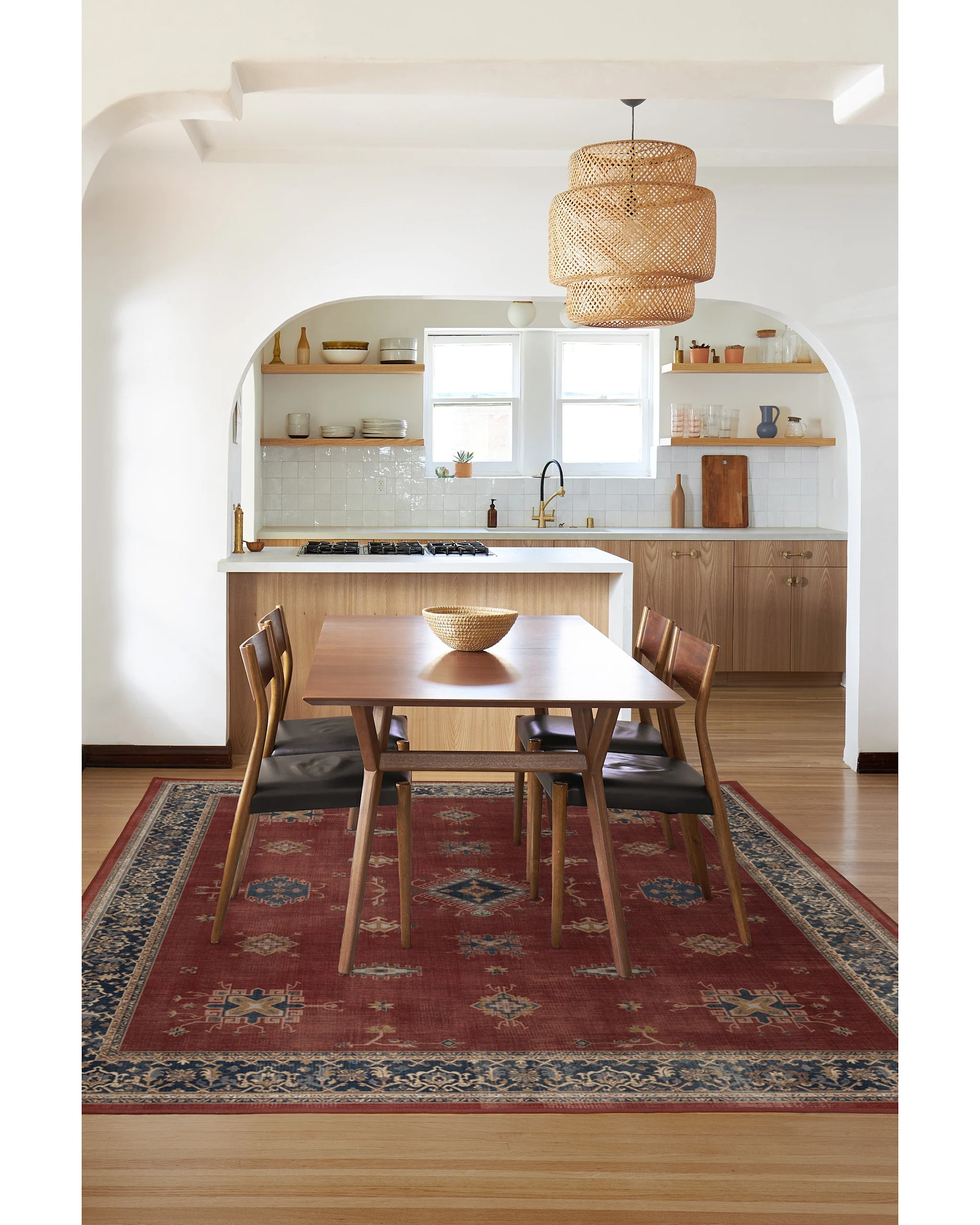 Verena Amber Red Rug | Ruggable