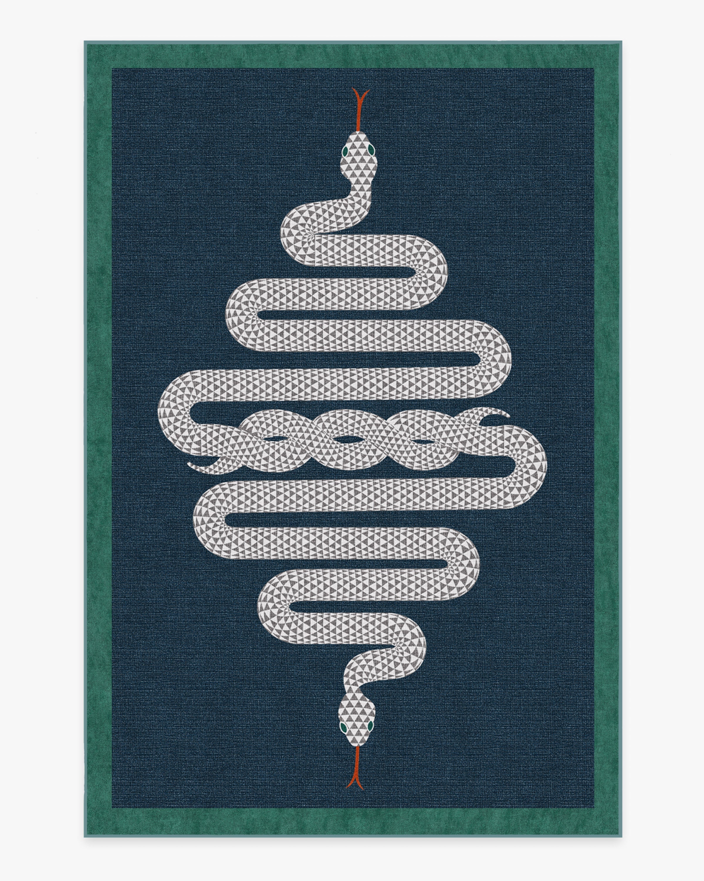 Jonathan Adler Venom Saphir Teppich | Ruggable