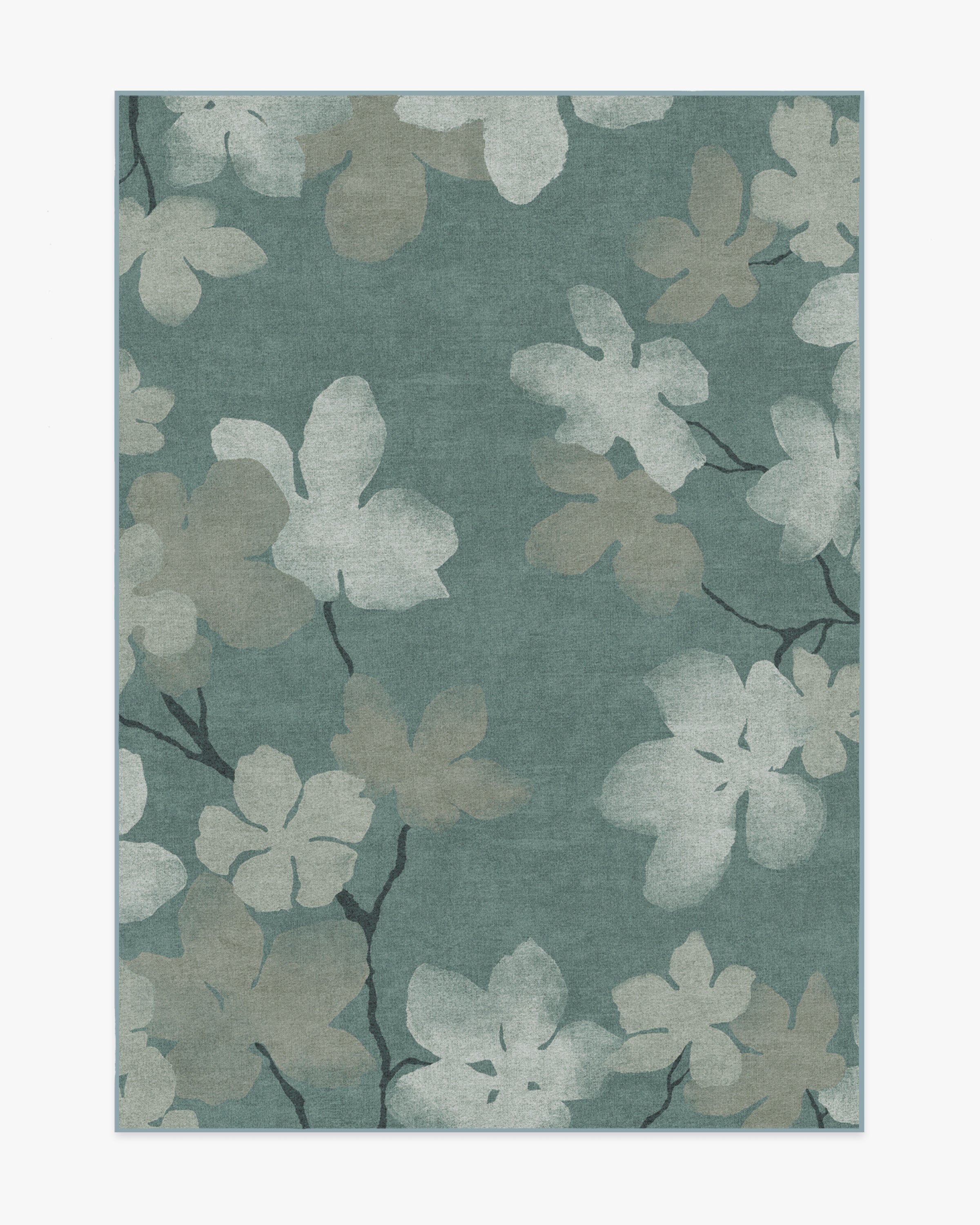 Magnolia Teal Rug | Ruggable