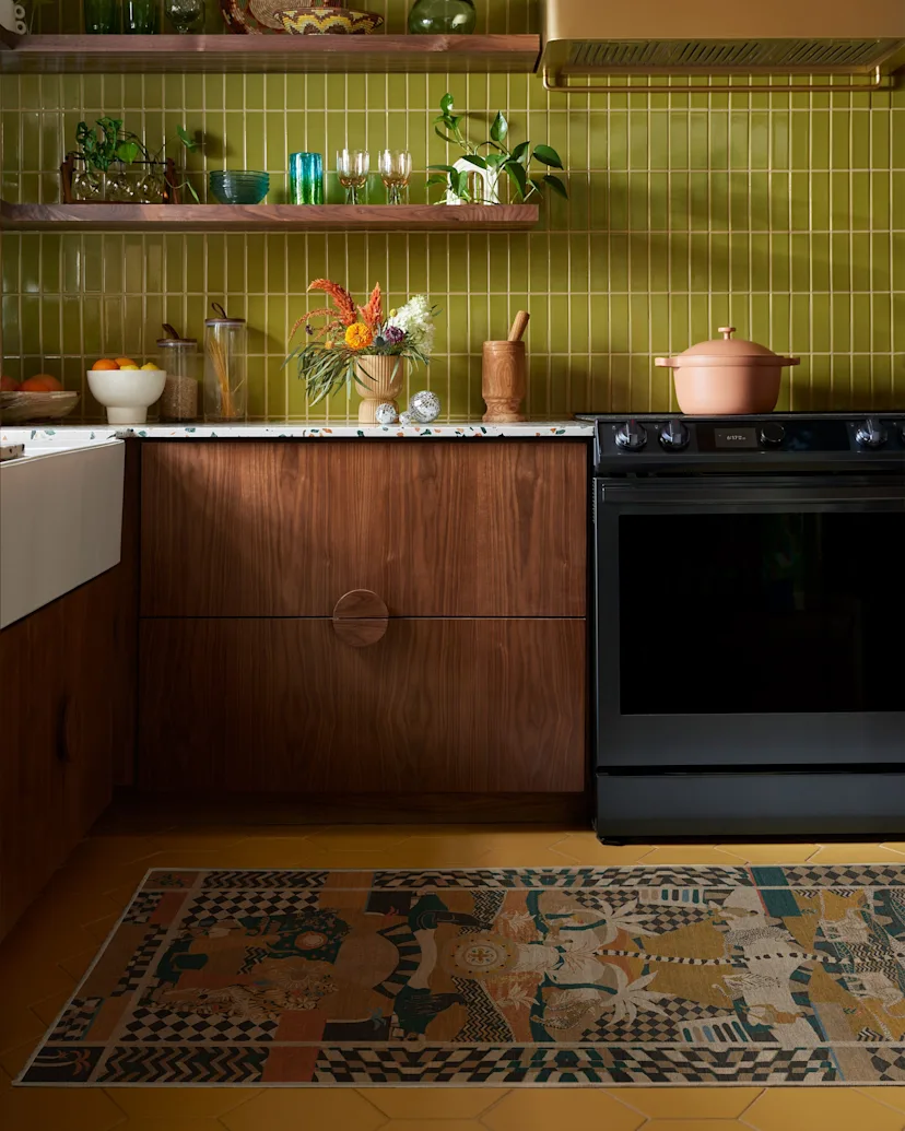 Architectural Digest La Joie Natur Multicolor Teppich | Ruggable