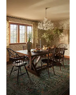 Morris & Co. Blackthorn Forest Green Rug | Ruggable