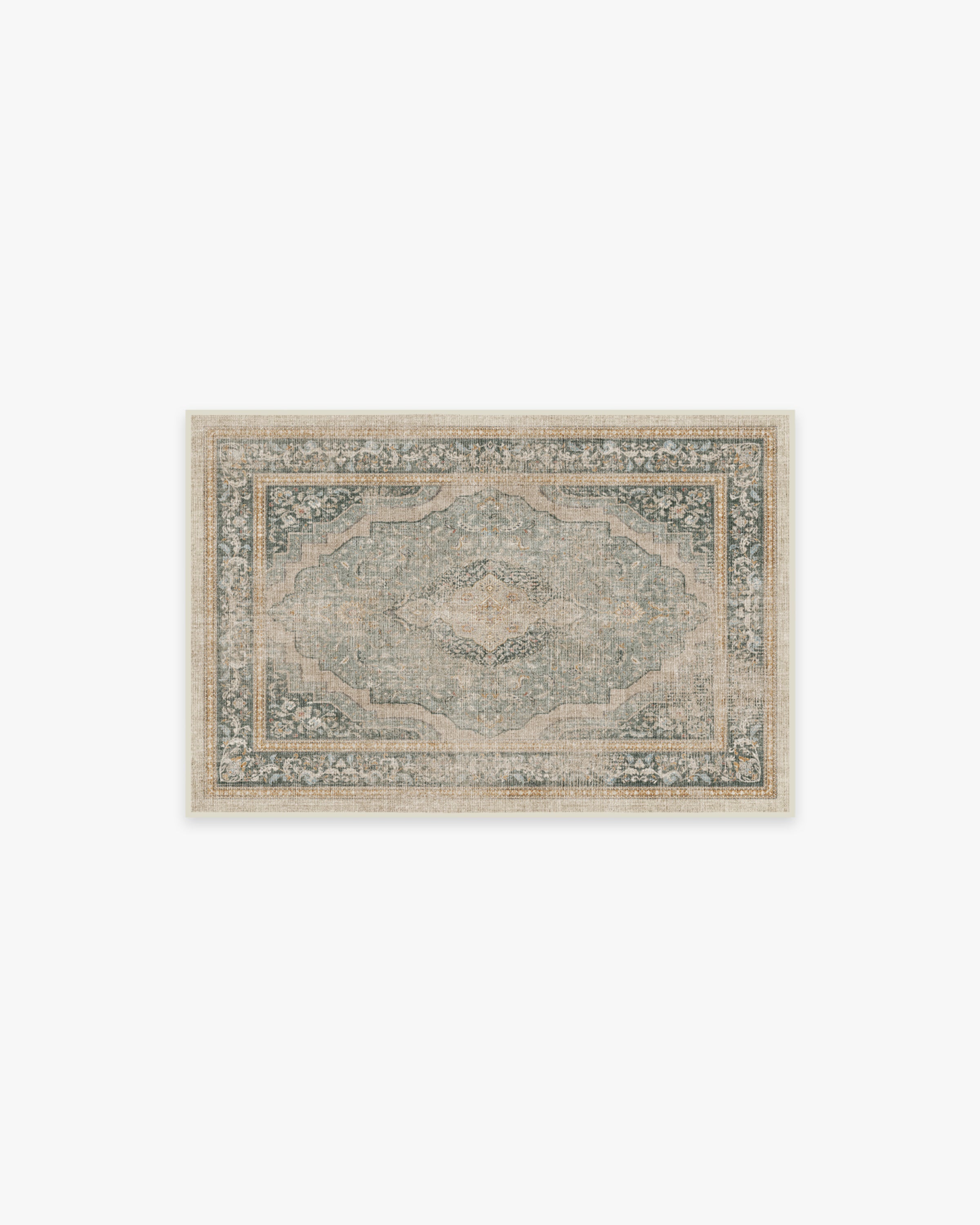 Adeline Natural Sage Rug | Ruggable