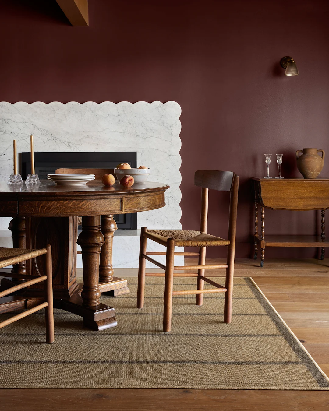 Architectural Digest Harvest Stripe Brown Re-Jute Rug | Ruggable