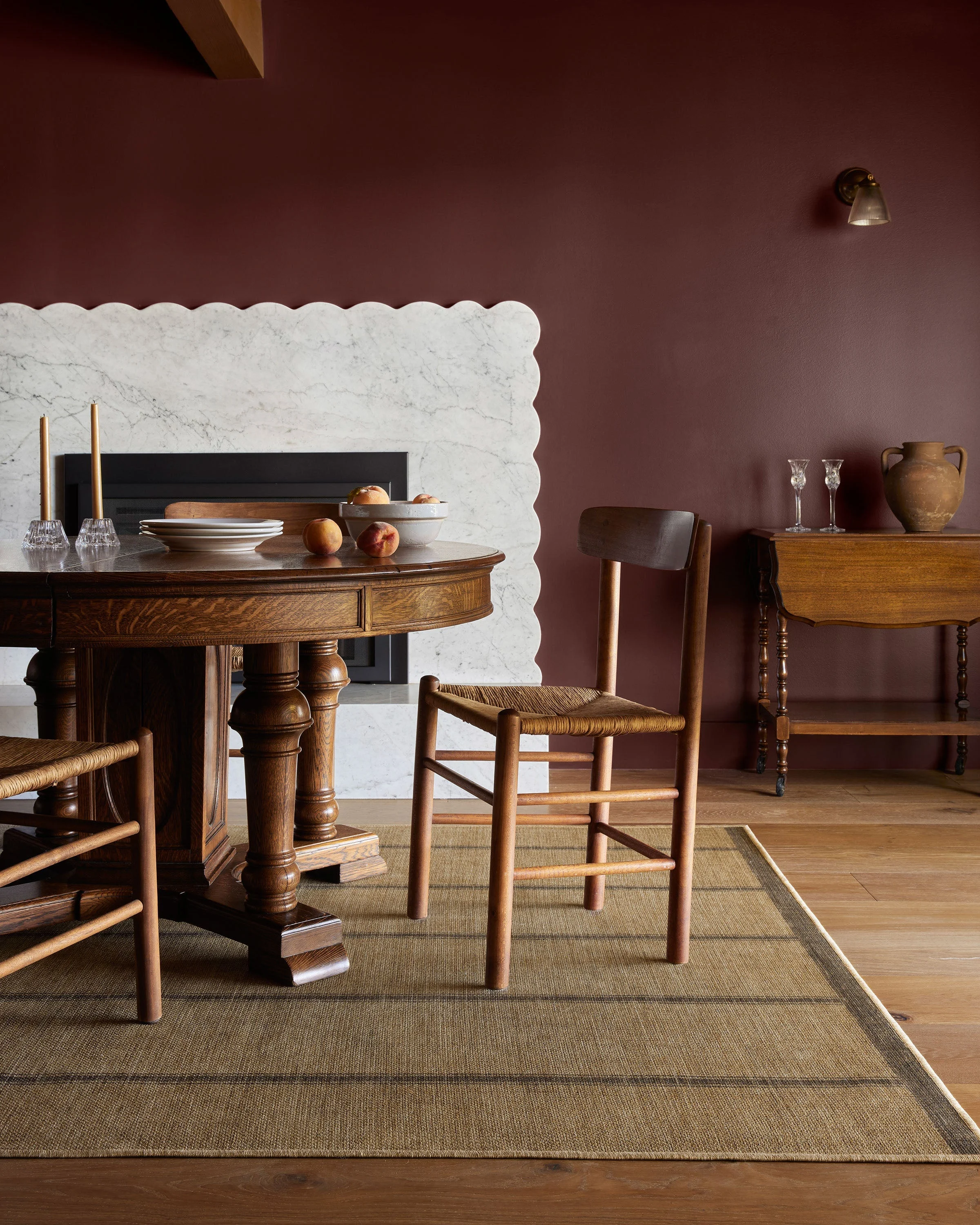 Architectural Digest Harvest Stripe Brown Re-Jute Rug | Ruggable