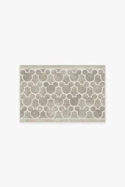 Mickey Trellis Ash Grey Rug | Ruggable