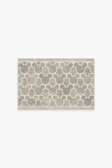 Mickey Trellis Ash Grey Rug | Ruggable