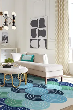Jonathan Adler Biba Blue Green Rug | Ruggable