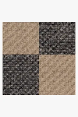 Checkerboard Soft Black Re-Jute Rug | Ruggable