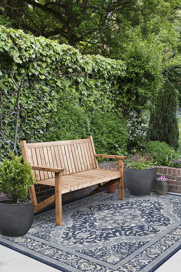 Outdoor Allura Soft Navy Rug | Ruggable