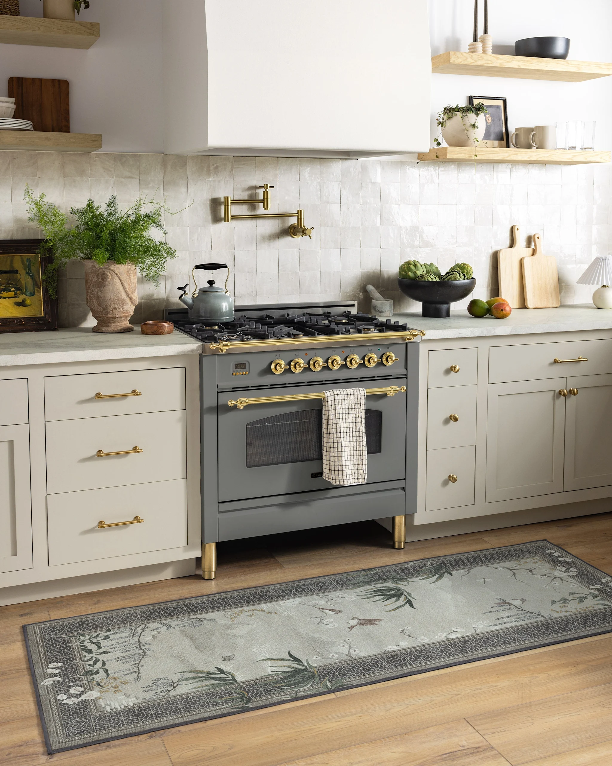 Wren Charcoal & Opal Tufted Rug | Ruggable