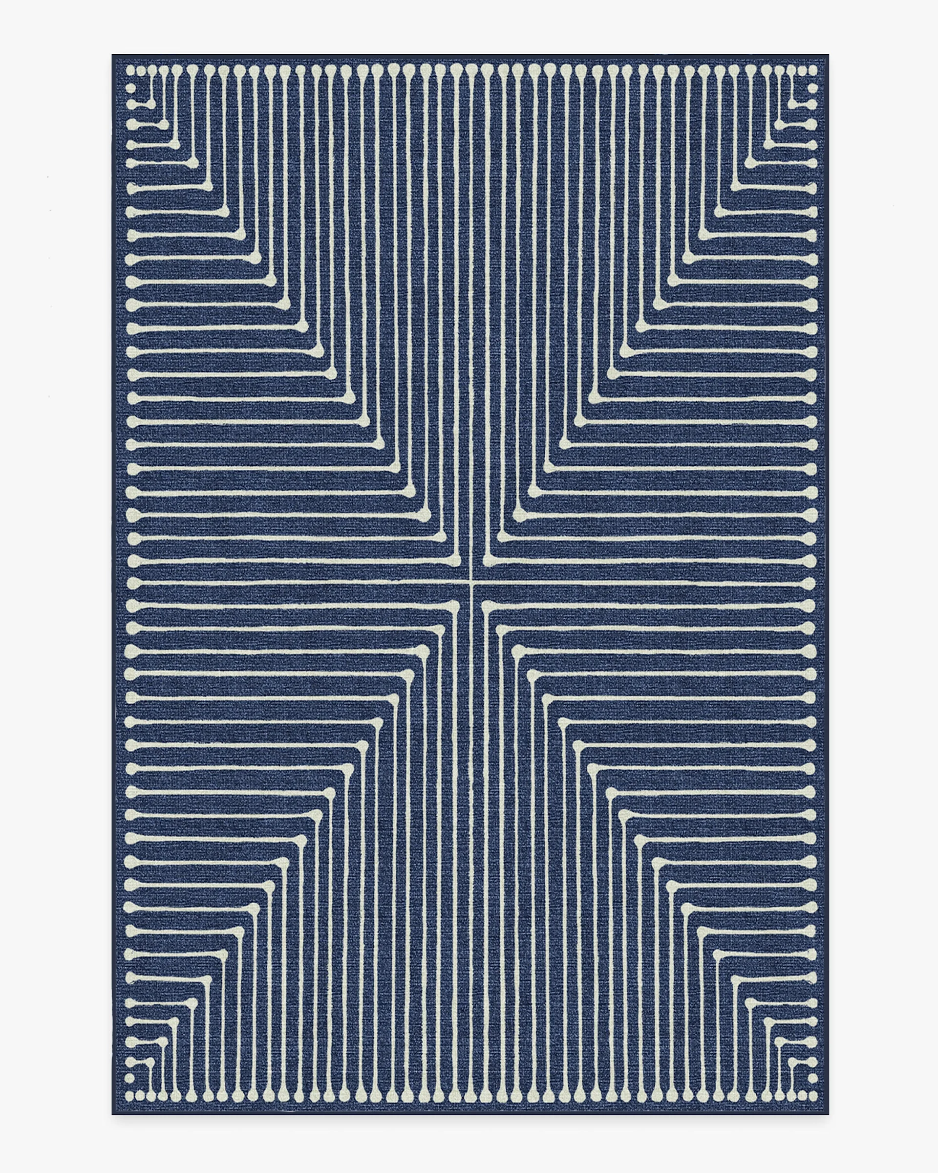 Jonathan Adler Inkdrop Lapis Blue Rug | Ruggable