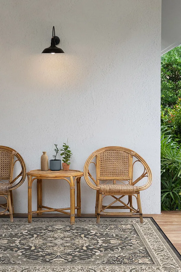 Outdoor Allura Dark Wood Rug | Ruggable