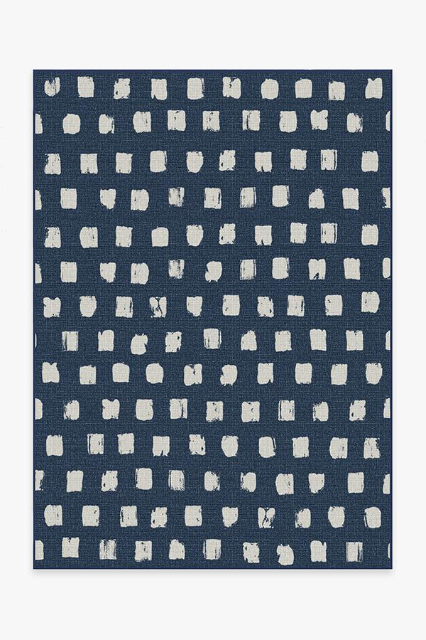 Outdoor Cobblestone Navy Rug | Ruggable