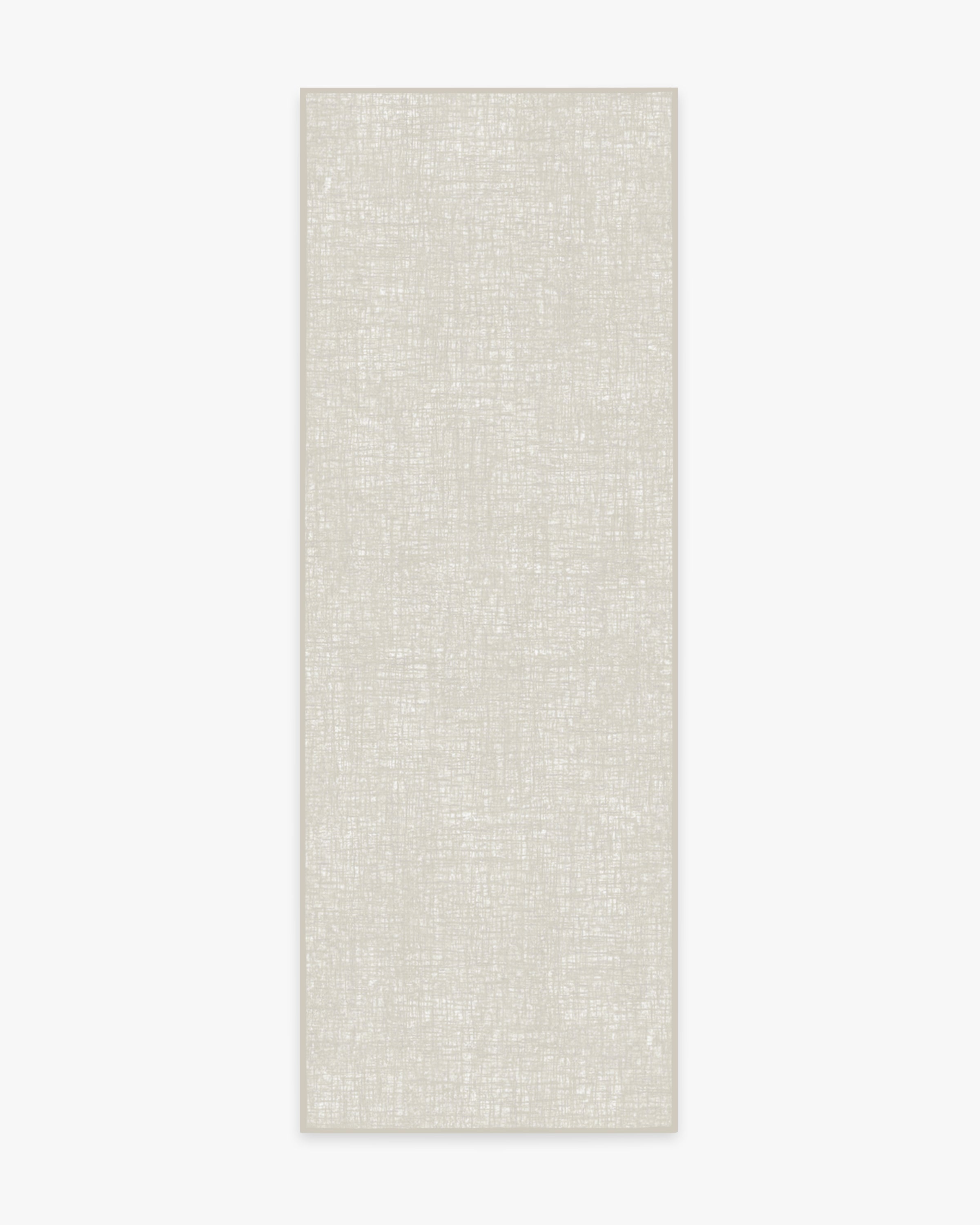 Crosshatch Beige Ivory Rug | Ruggable