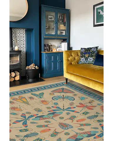Iris Apfel Flutterby Multicolor Rug | Ruggable